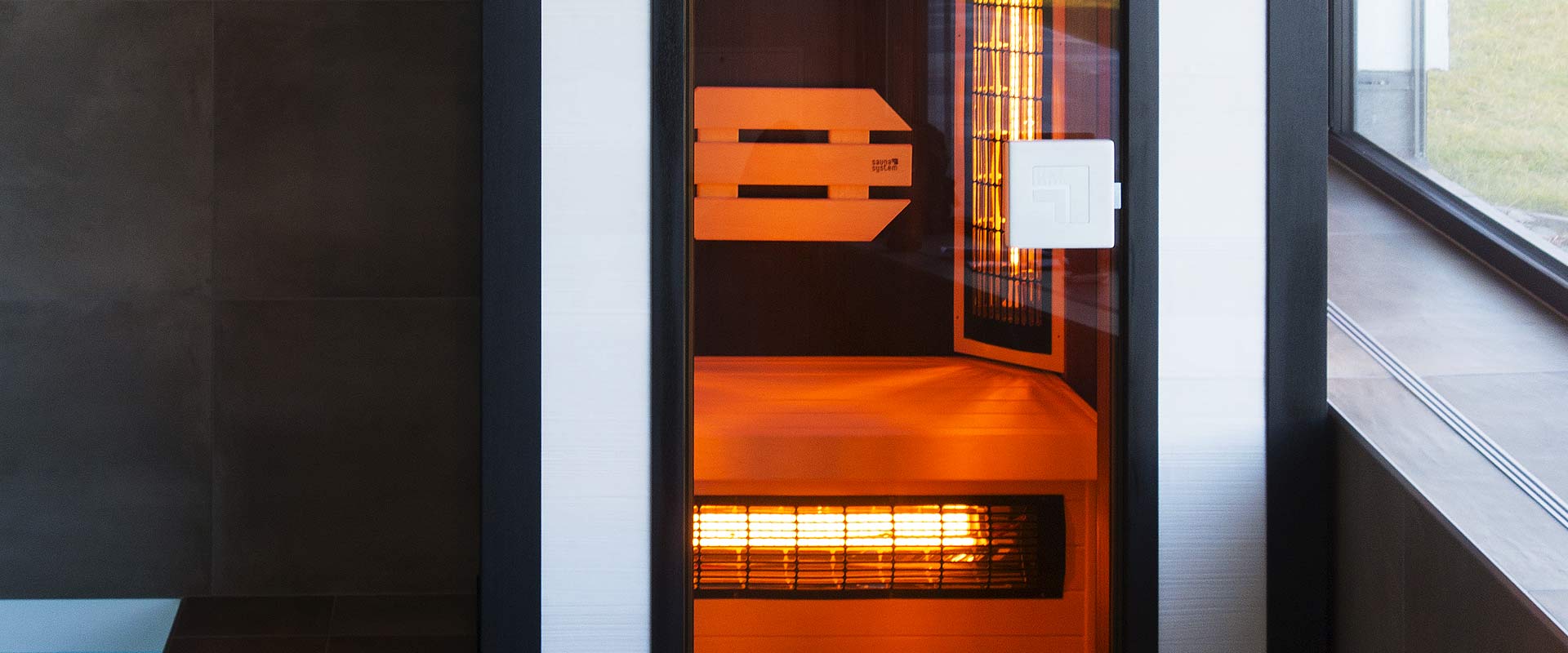 Samostatně stojící infrasauna Sunset | SaunaSystem